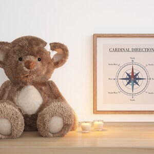 Cardinal Directions Posters for Kids Printable PDF JPG and Editable ...