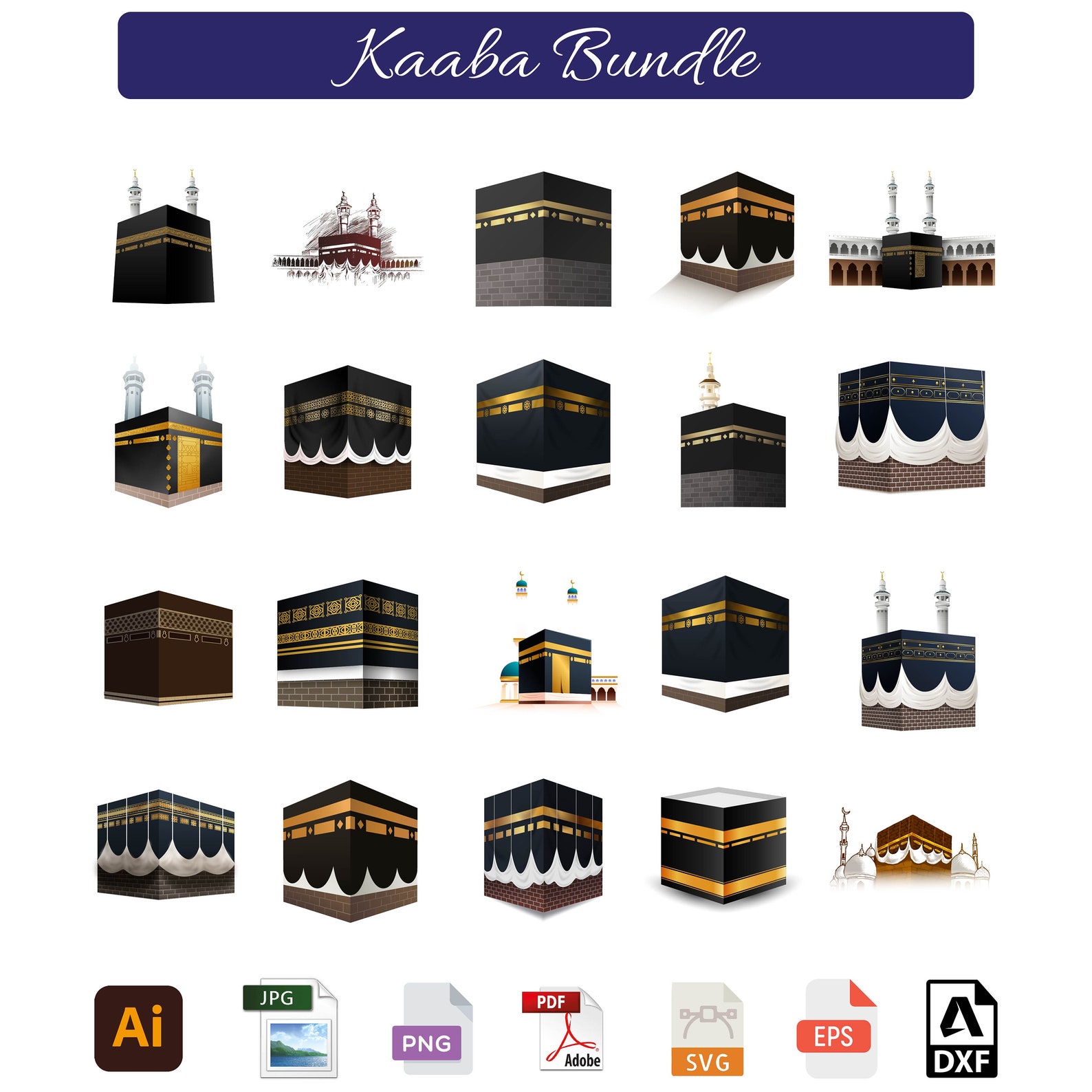 Kabaa SVG Bundle - Etsy
