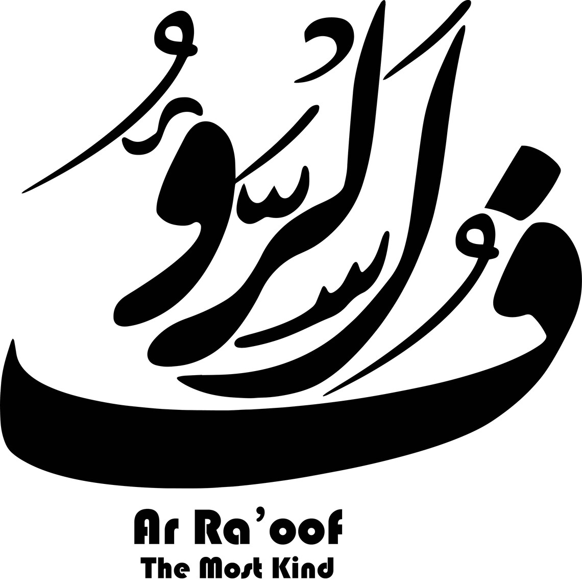Ar Rauf الرؤف Arabic Calligraphy Digital Files - Etsy