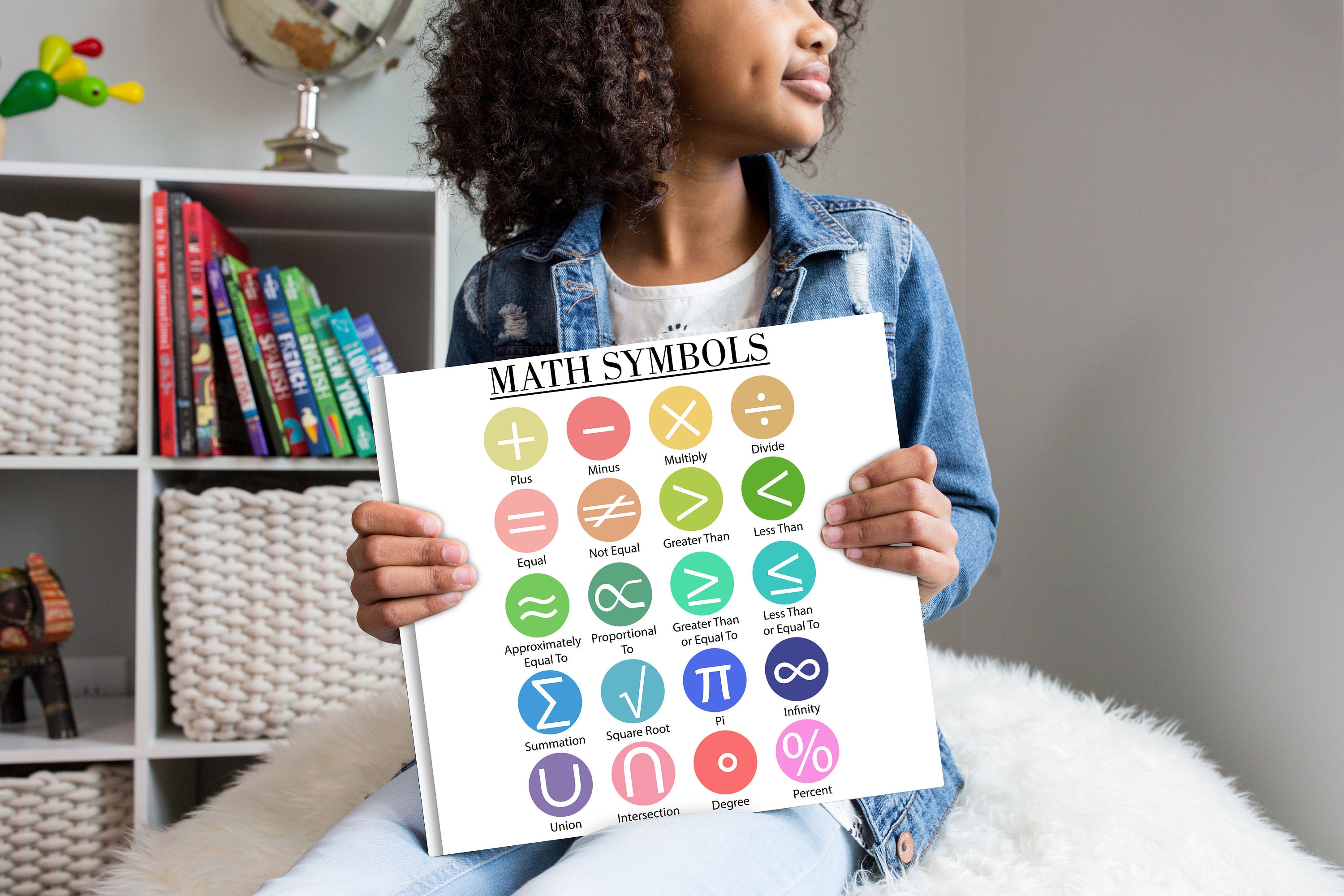 Math Symbol Poster for Kids Digital Download PDF JPG - Etsy