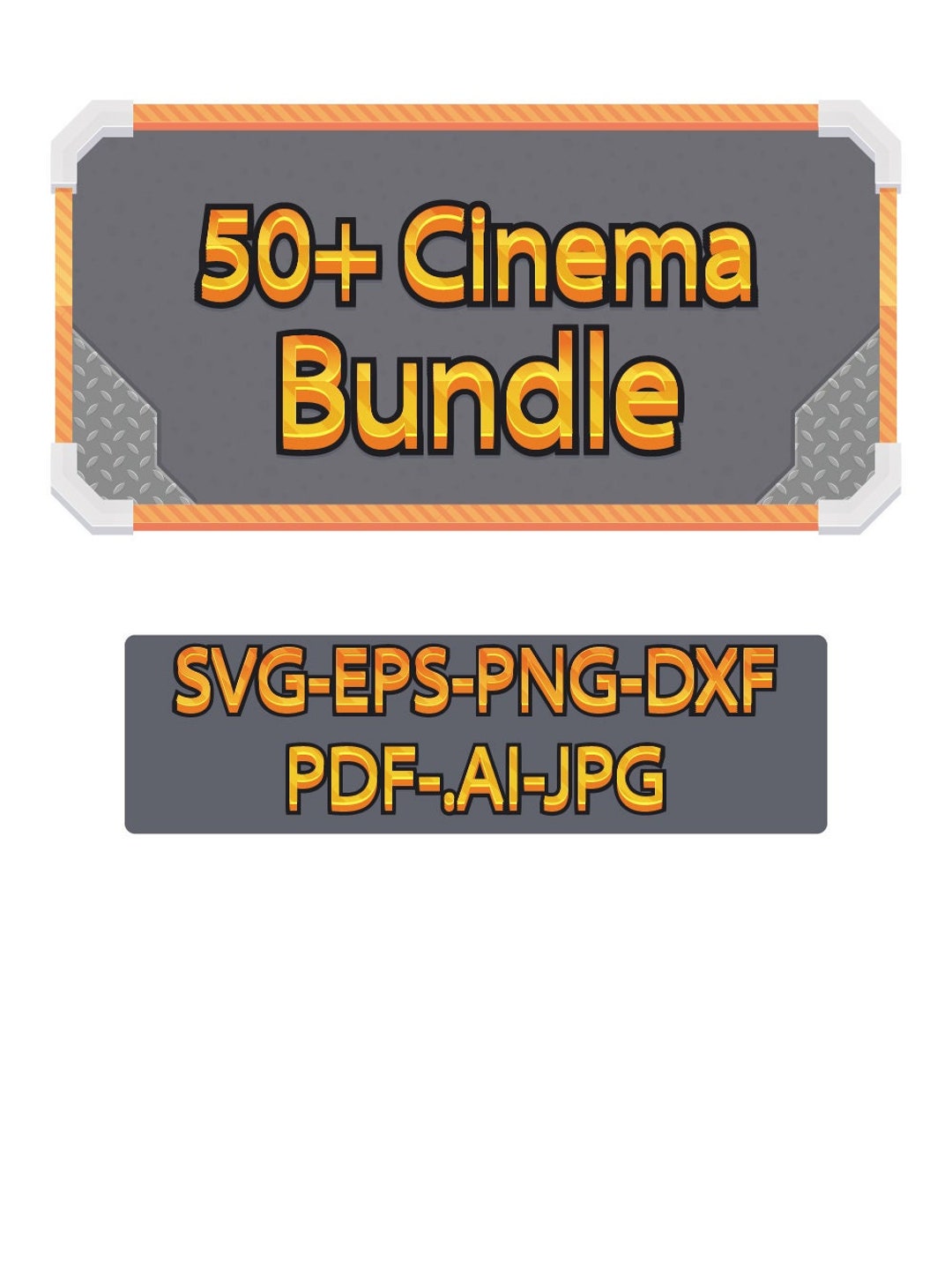 Cinema Movie Film SVG Bundle - Silhouettes, Logos, Clipart, Cut Files ...