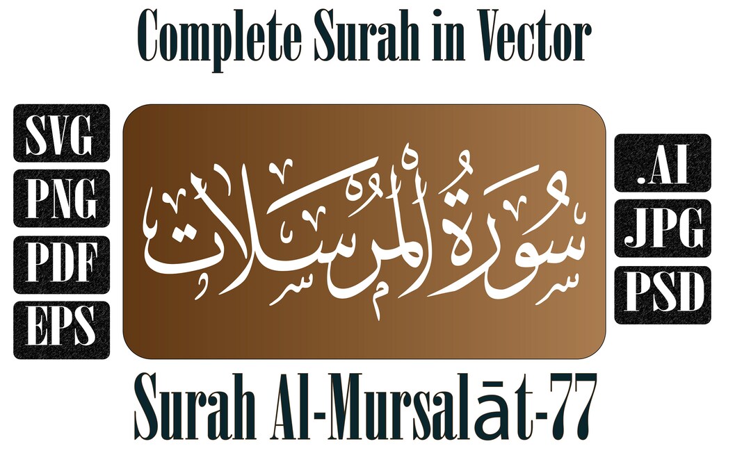 Surah Al-mursalat 77 سورة المرسلات Surah Al Mursalat Full Surah - SVG ...