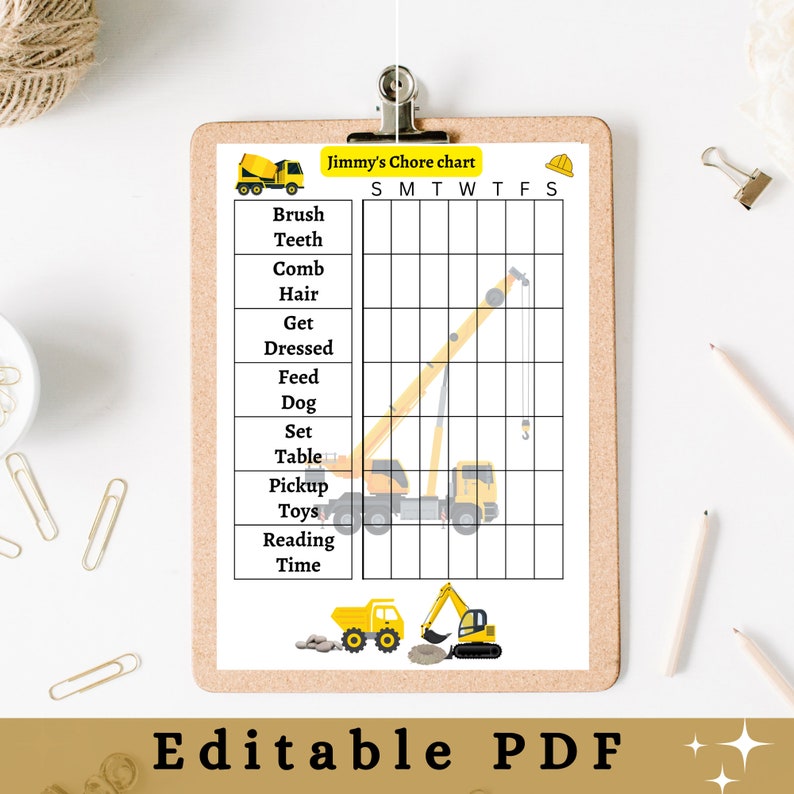 Daily Chore Chart With Rewards and Points Responsibility - Etsy