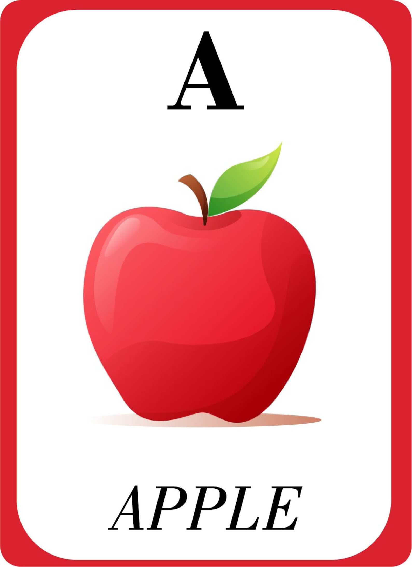 English Alphabets ABC With Pictures Kids Character With Photos Flash ...