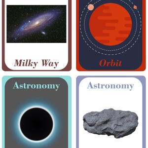 Astronomy Flashcards | Outer Space Learning With Fun | Flash Cards for ...