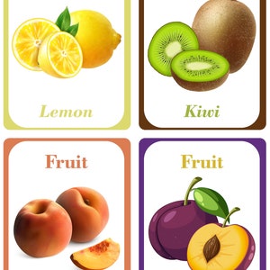Printable Fruit Flash Cards | Educational Fruit Cards for Kids ...