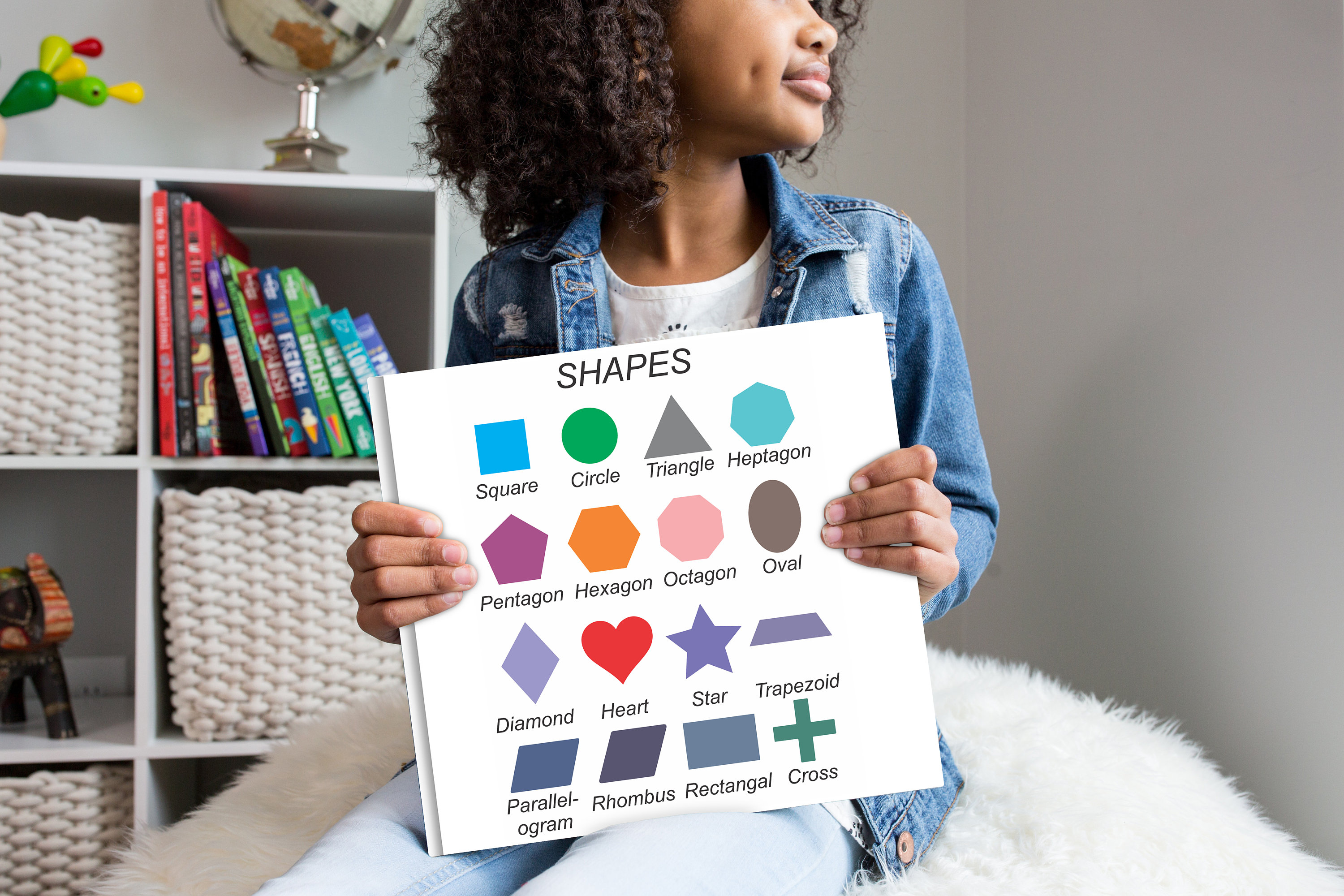 Shapes Color Poster for Education Purposes for Kids Toddlers Printable ...