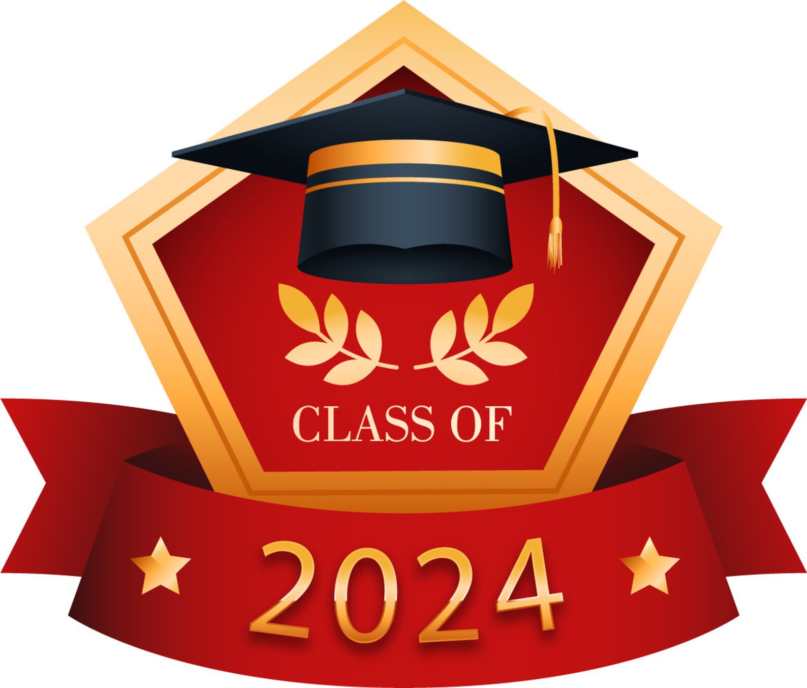 2024 Graduation Hat SVG Bundle for High School Pass Out Cap Senior 2024 ...