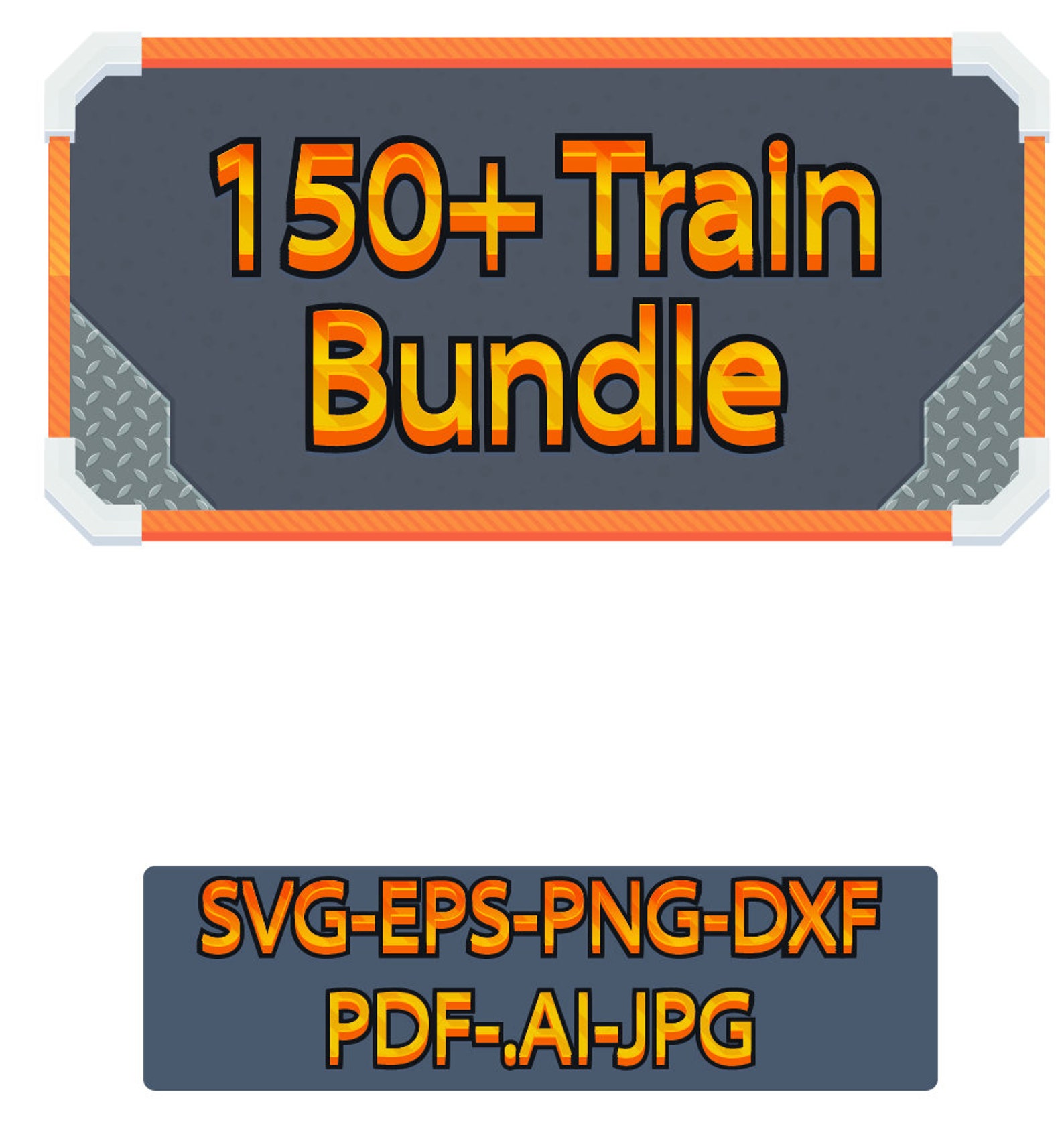 Train SVG Bundle, 150 Plus Train Bundles Cricut Svg Files, Rail Clip ...