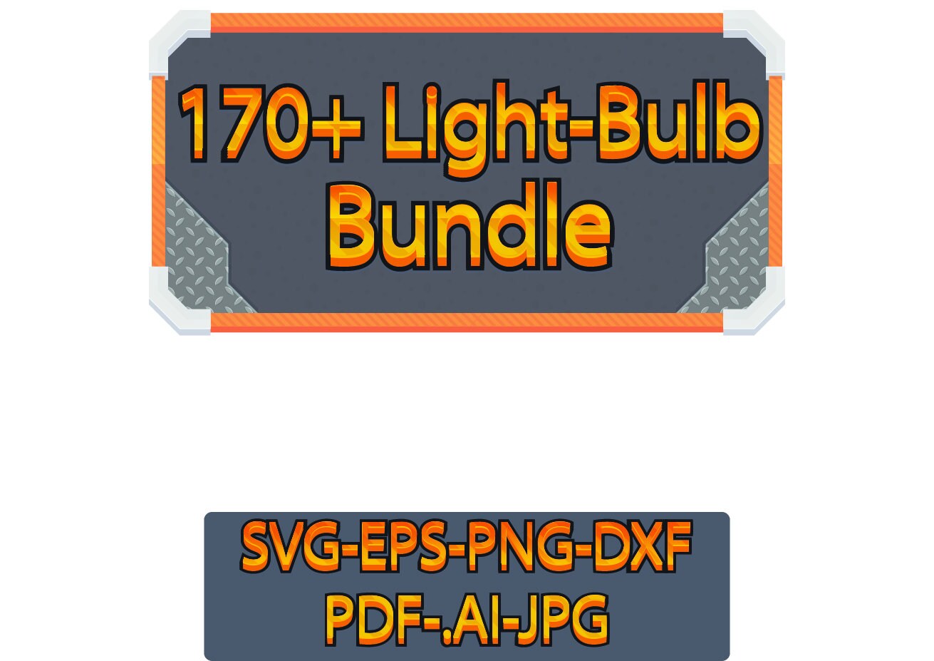 Light Bulb SVG Bundle | Silhouettes and Clipart | Cricut and Cameo ...