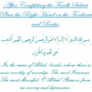 Dua After Completing Namaz and Make Dua With Right Hand on Forehead in ...