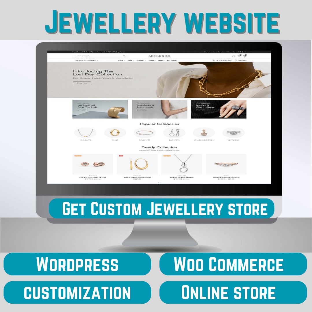 Custom Web Development for Jewelry Stores Professional and Secure ...