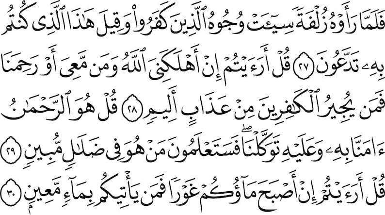 Surah Al-mulk 67 PDF Printable Full Sura Almulk Vector | SVG Png AI Eps ...