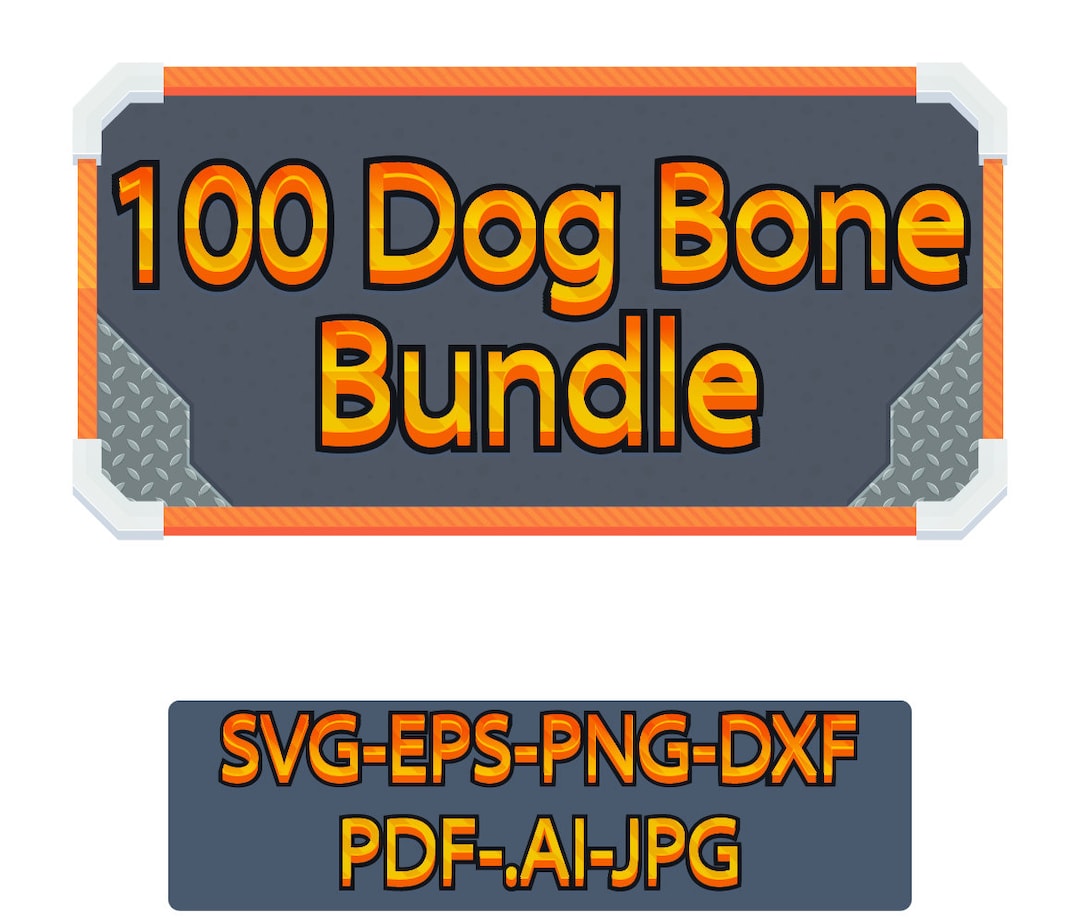 Dog Bone SVG Bundle - Bone Design for Cricut and Crafting | Pet Toy ...