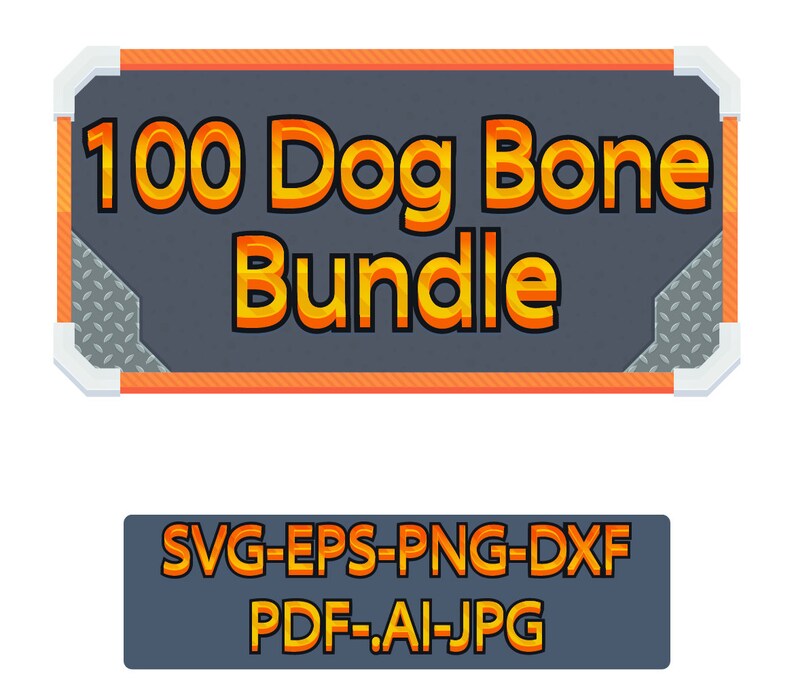 Dog Bone SVG Bundle Bone Design for Cricut and Crafting Pet Toy ...