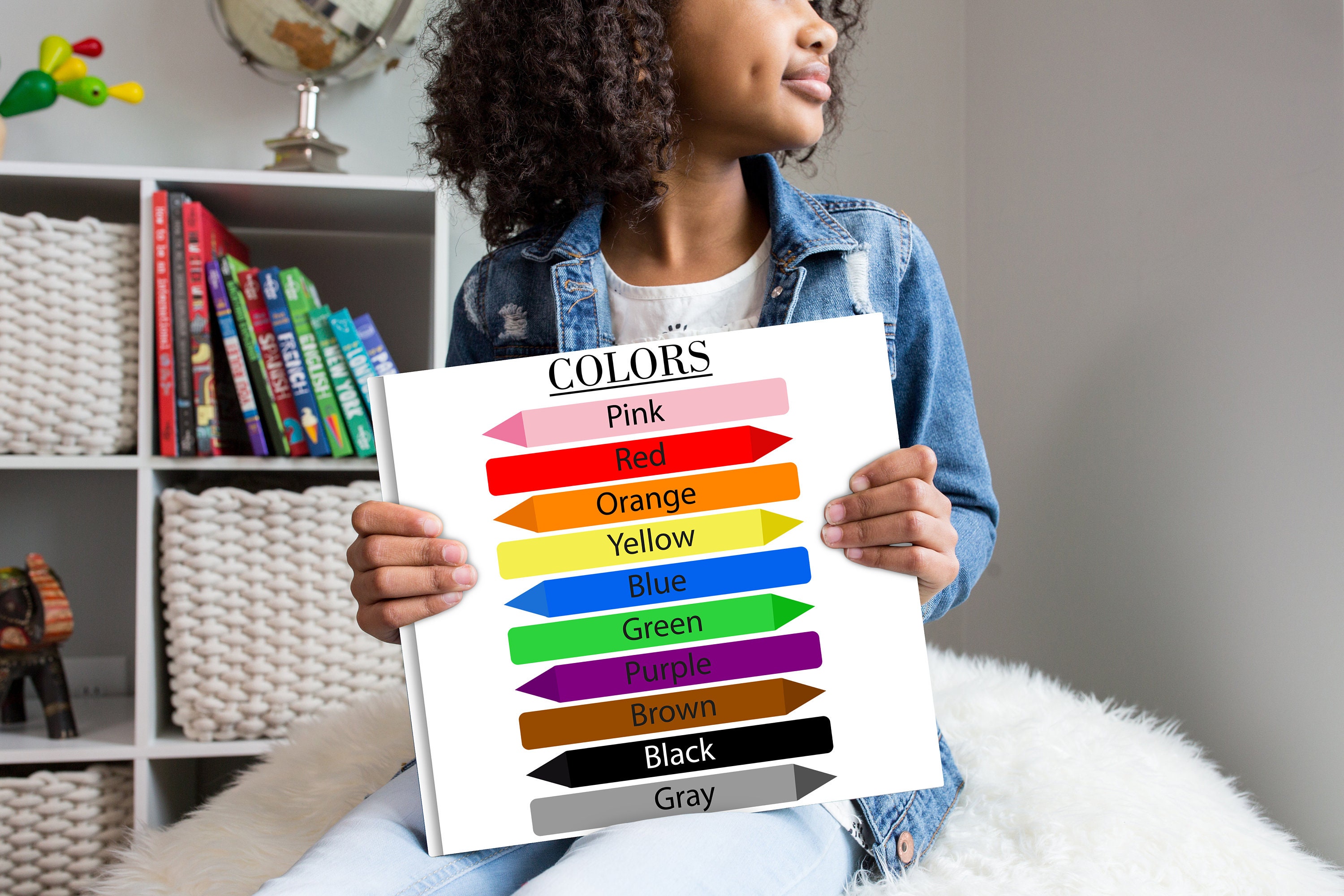 Colors Poster for Kids Digital Download PDF JPG - Etsy