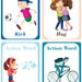 Action Words Flash Cards for Kids - Educational Flashcards for Learning ...