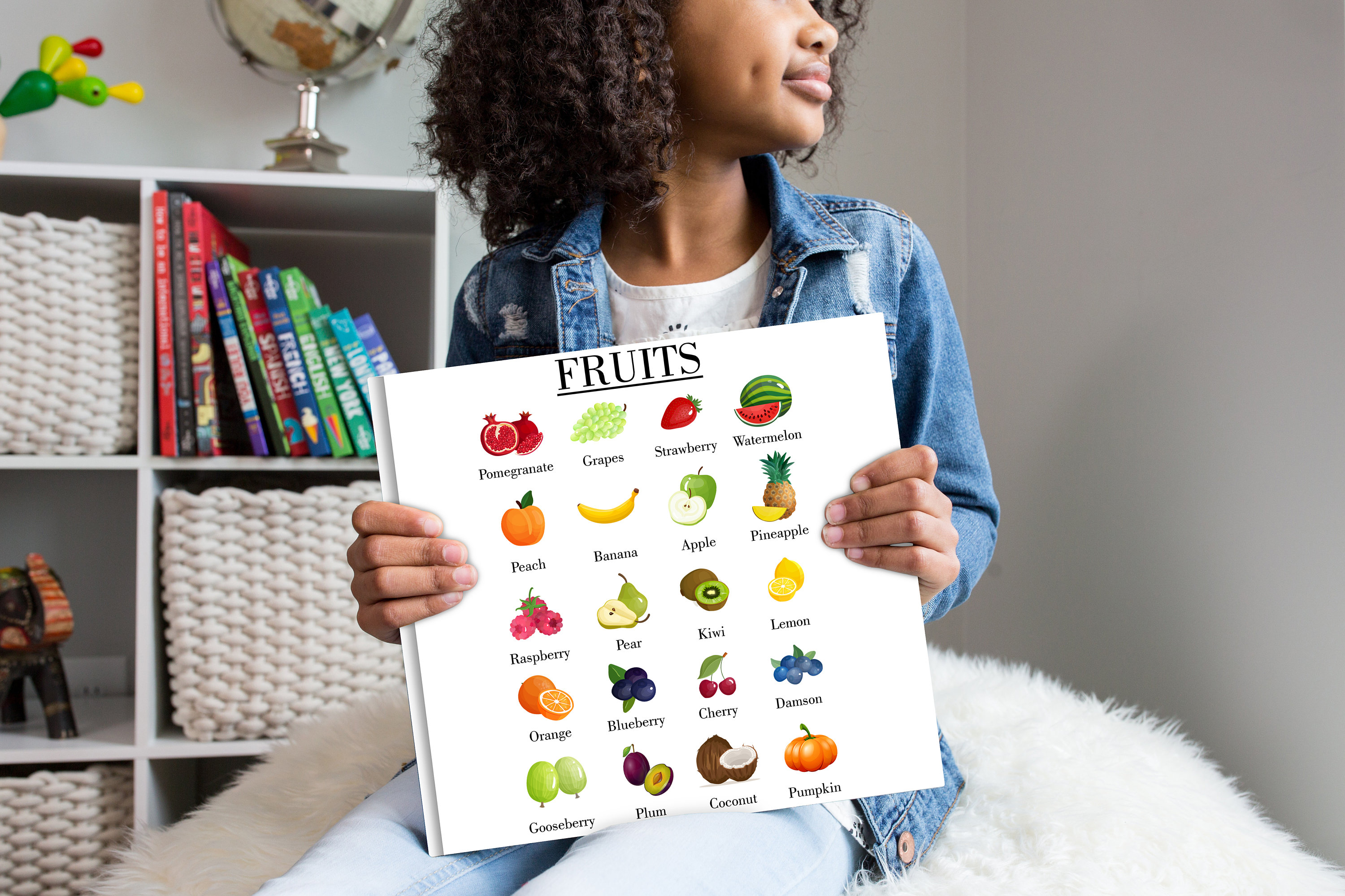 Fruits Poster for Kids Instant Download PDF JPG Printable - Etsy