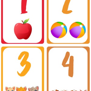 Kids Flash Cards | Counting Cards | Educational Learning Tool | Number ...