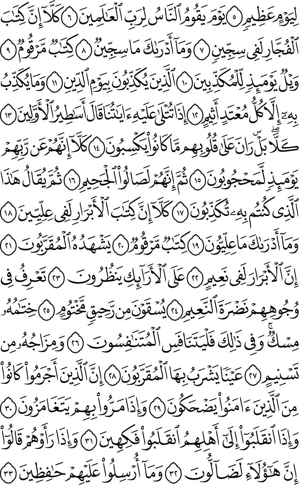 Surah Al Mutaffifin 83 سورة المطففين Sura completa en Pdf - Etsy México