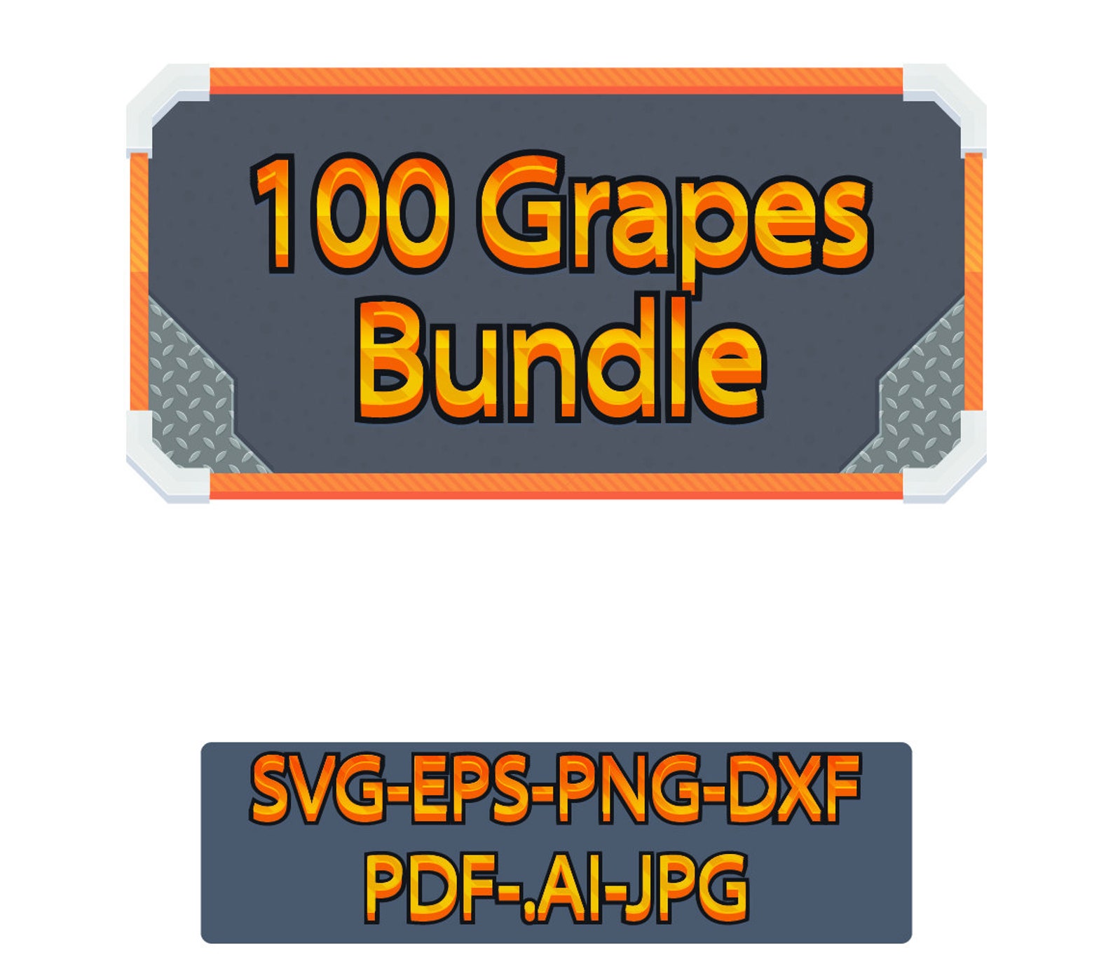 Grapes SVG Bundle Grape Silhouettes and Clipart Cricut and Cameo ...