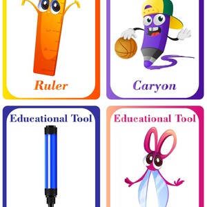 Educational Tools Flash Cards for Kids - Learning School Supplies ...
