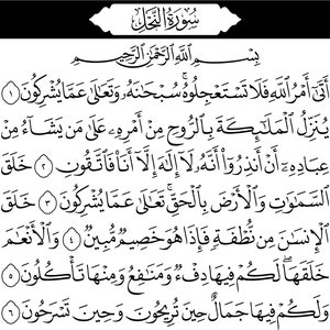 Digital Surah An-nahl / an Nahal 16 All Verses SVG PNG .AI Vector ...