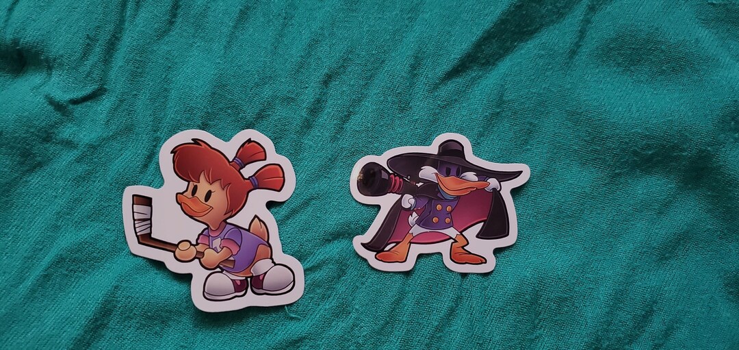 Darkwing Duck & Gosalyn 3in Vinyl Stickers - Etsy