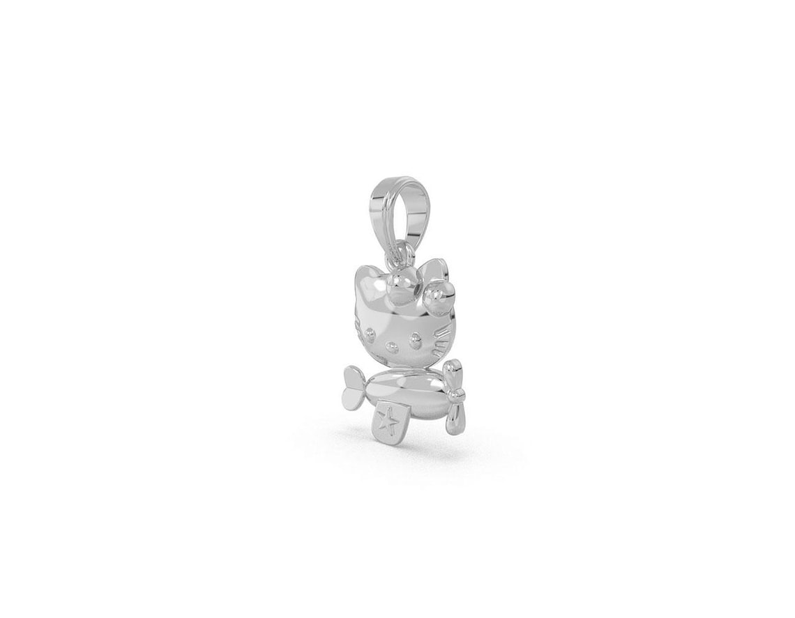 14K Gold Kitty Pendant| 10K Dainty Cat Charm, Kitty Pendant, Gifts for ...