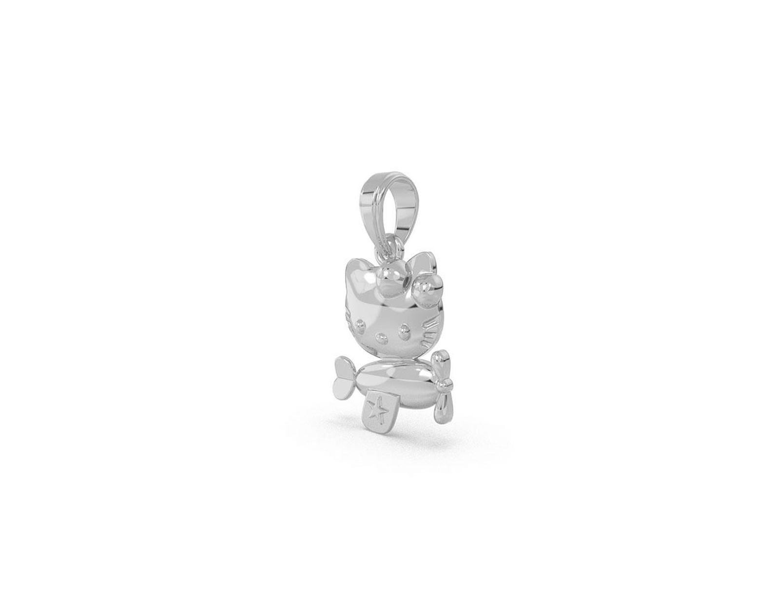 14K Gold Kitty Pendant| 10K Dainty Cat Charm, Kitty Pendant, Gifts for ...