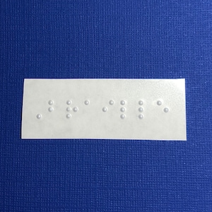 Custom Braille Label Stickers - Etsy