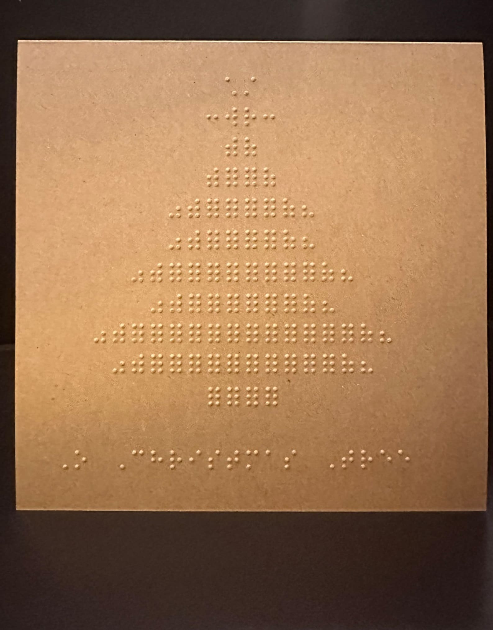 Braille Christmas Tree Tactile Card - Etsy UK