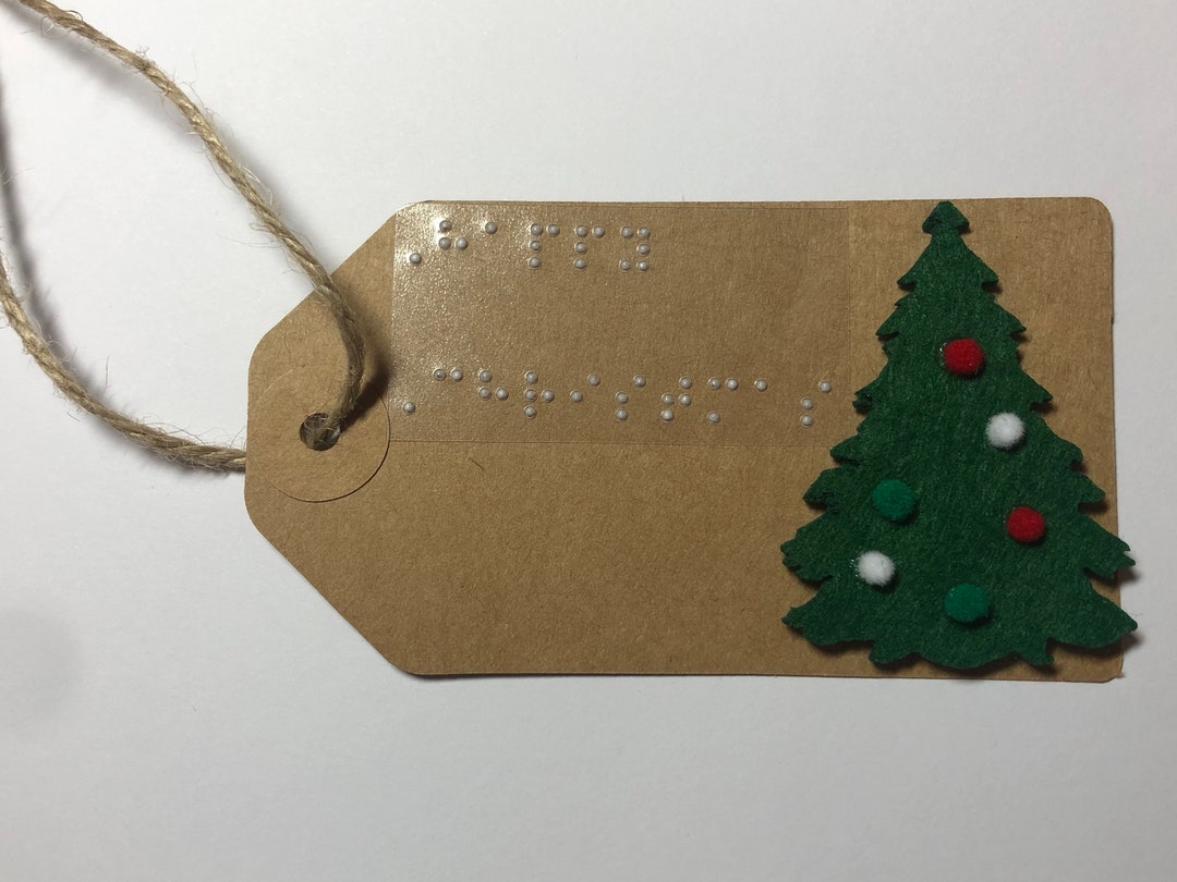 Tactile Braille Gift Tags - Etsy