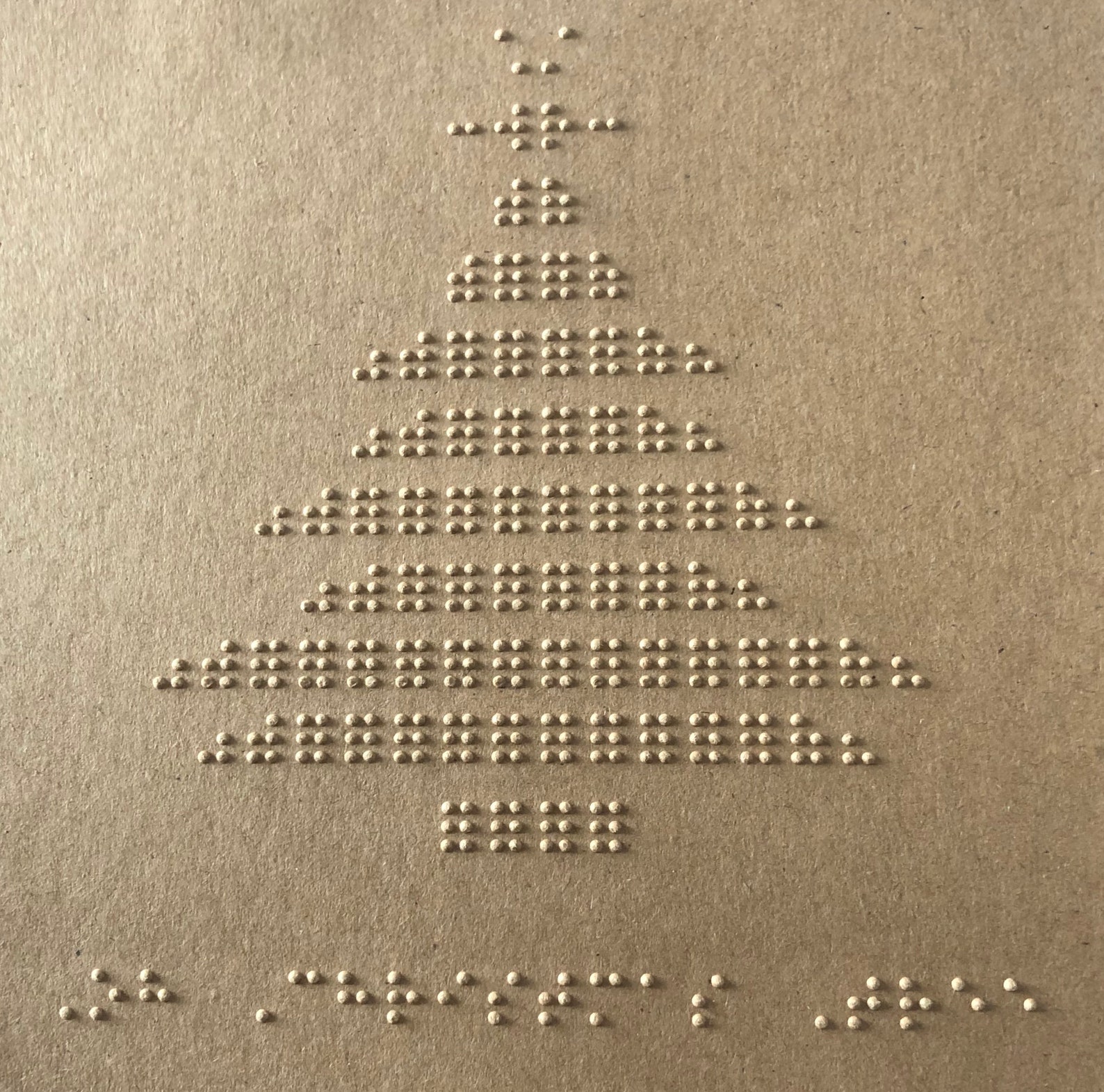 Braille Christmas Tree Tactile Card - Etsy UK