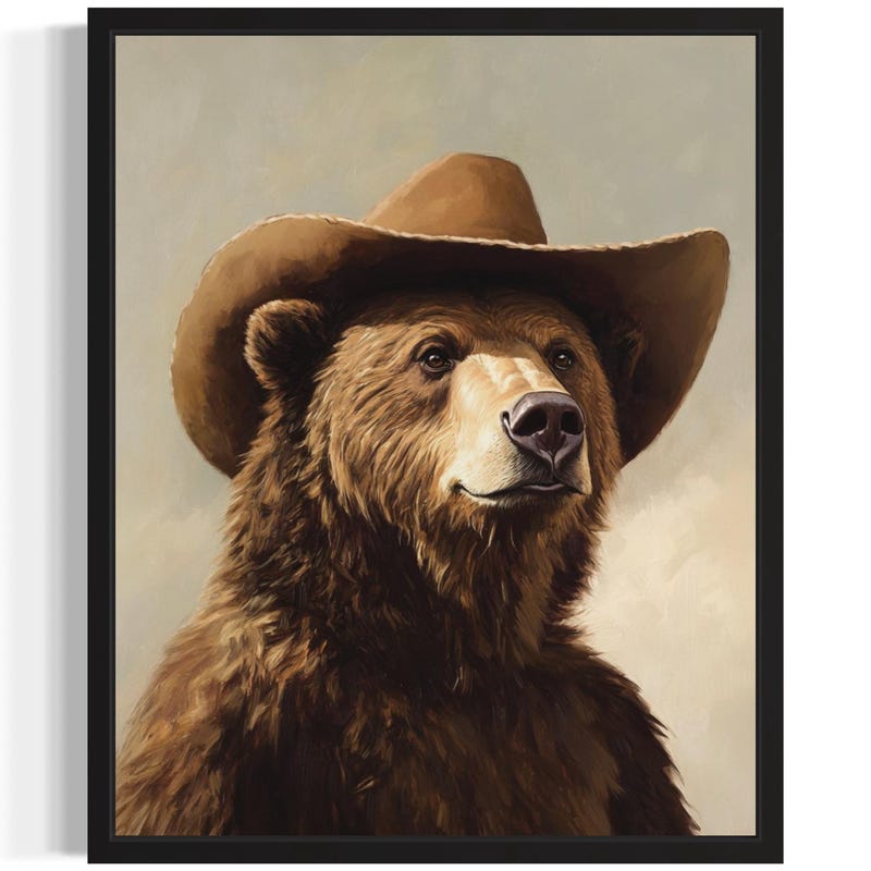 Brown Bear Print - Etsy