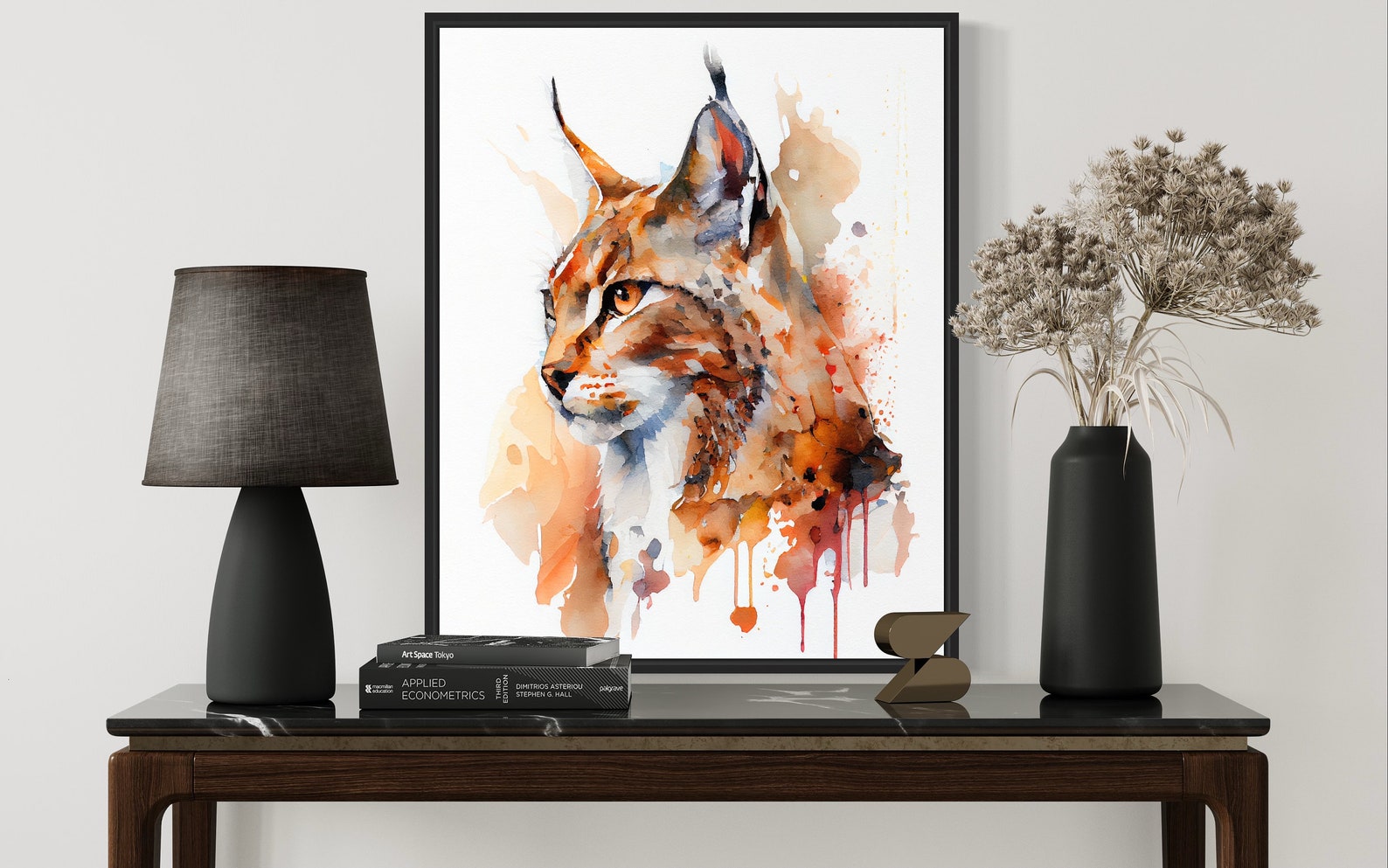 Balkan Lynx Watercolor Art Print Balkan Lynx Monitor Painting - Etsy