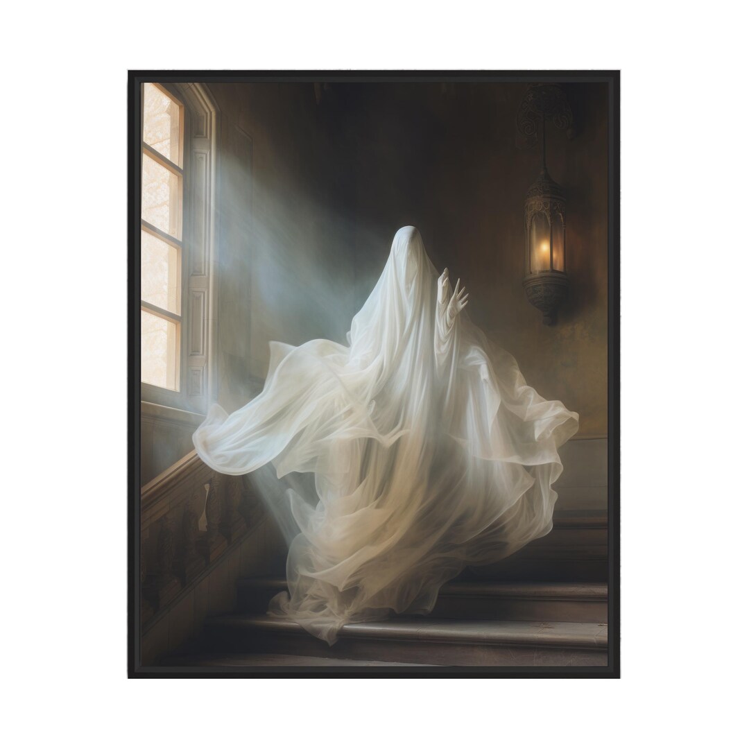 Ghostly Apparition Art Print, Scary Spooky Haunted Gothic Wall Art ...