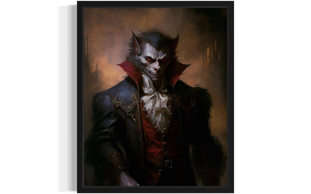 Lycan Art Print, Scary Spooky Gothic Wall Art Painting Decor Photo - Etsy