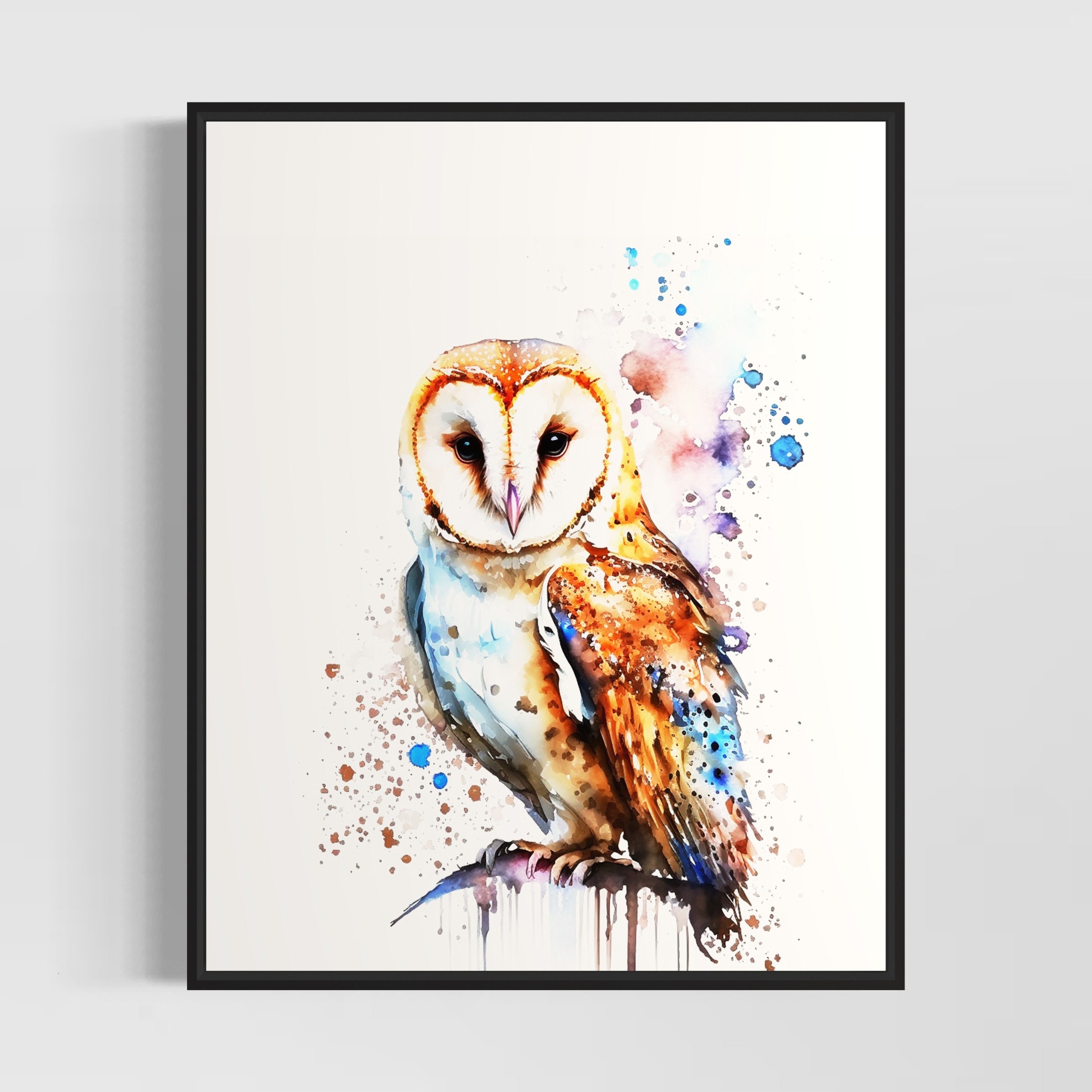 Colorful Owl Print
