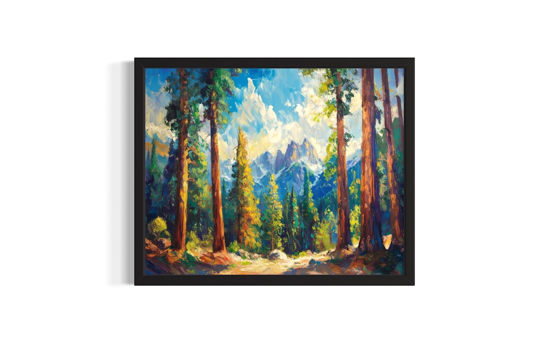 Sequoia National Park Poster Art Print, Living Room Wall Art Poster ...
