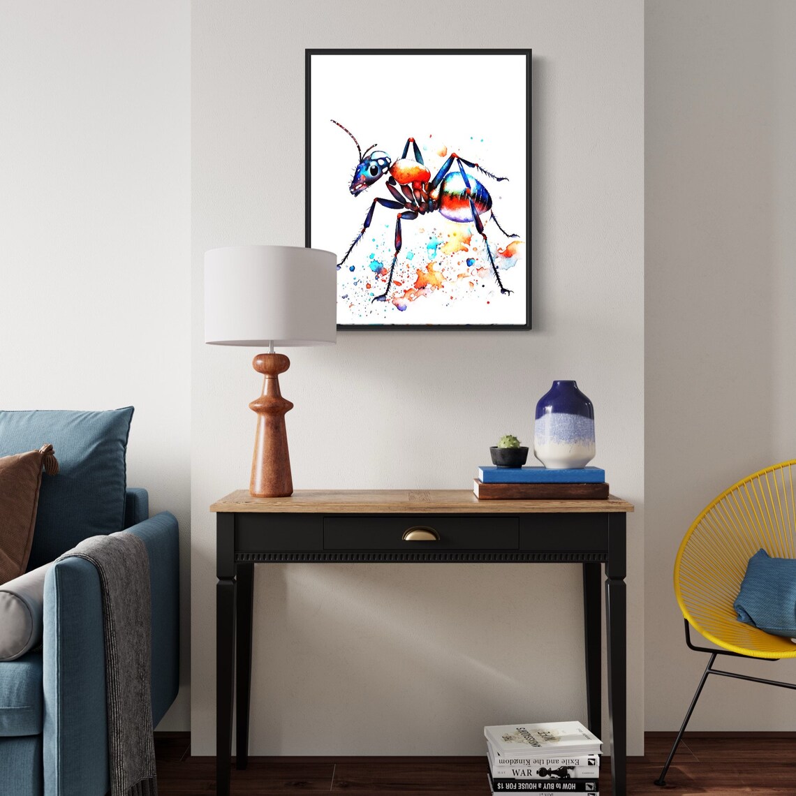 Ant Insect Watercolor Art Print Ant Painting Wall Art Decor - Etsy