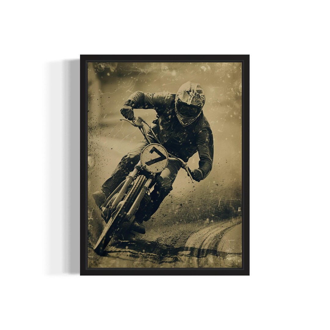 Speedway Poster Art Print, Vintage Gothic Wall Art Painting Decor Photo ...