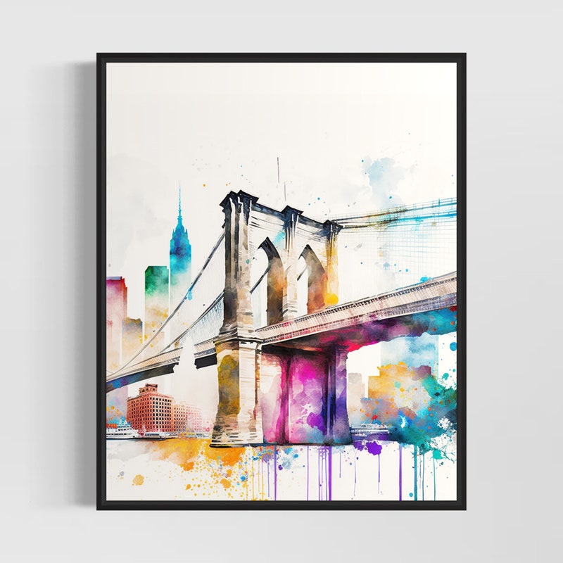 Brooklyn Bridge Paintings - Etsy