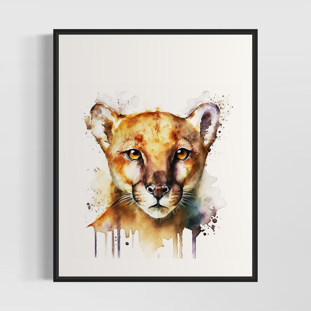 Fossa Watercolor Art Print, Fossa Painting Wall Art Decor, Original ...