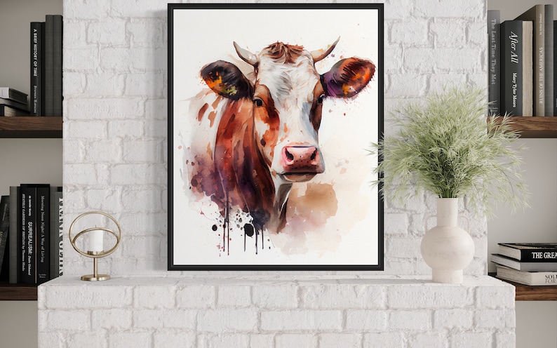 Nguni Cattle Watercolor Art Print Nguni Cattle Painting - Etsy