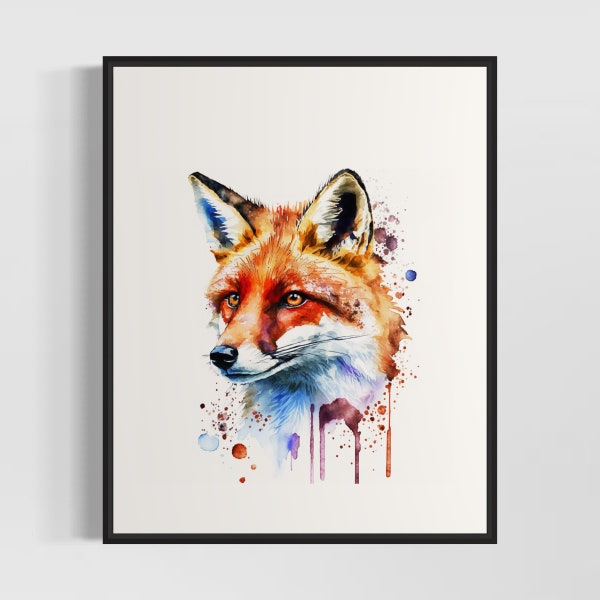 Fox Painting - Etsy