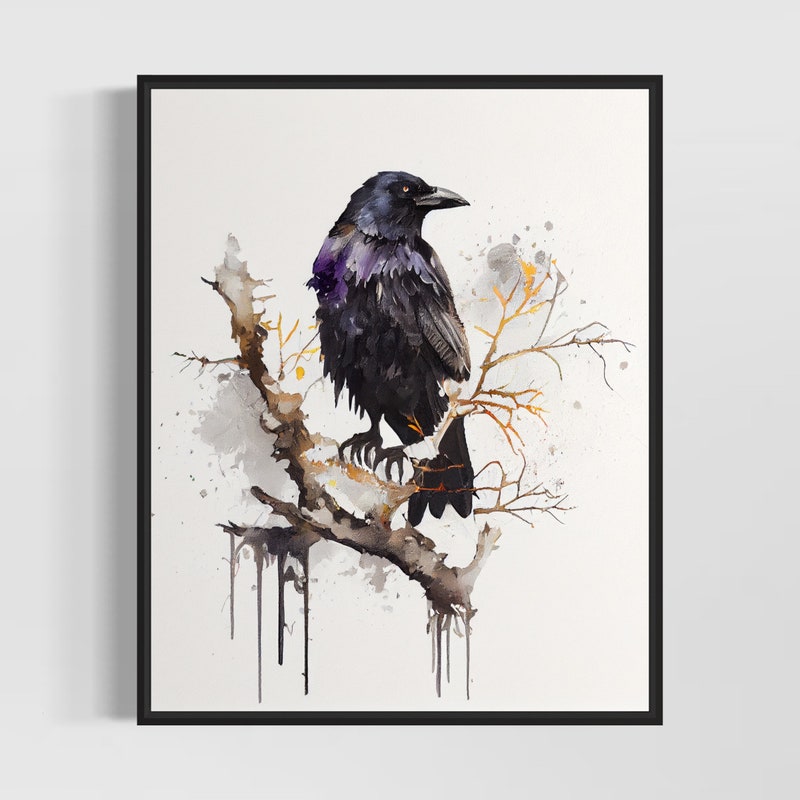 Raven Artwork - Etsy