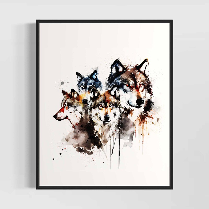 Wolf Paintings - Etsy