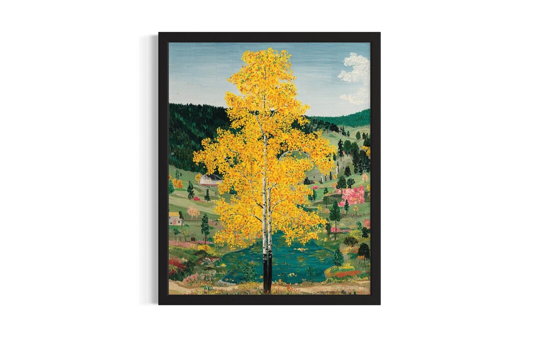 Quaking Aspen Trees Poster Art Print, Living Room Wall Art Poster ...