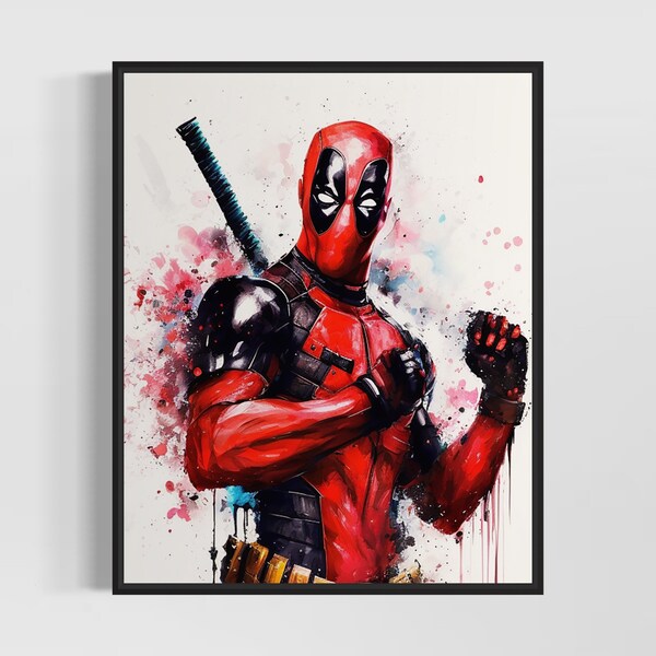 Deadpool Painting - Etsy